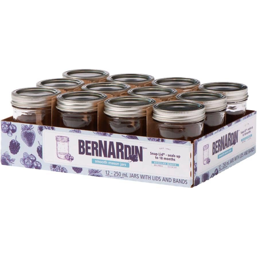 BERNARDIN Mason Jelly Jars with Lids | Home Hardware