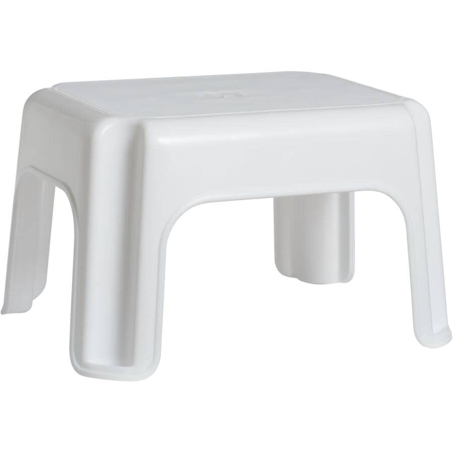 RUBBERMAID 1-Step White Roughneck Step Stool | Home Hardware