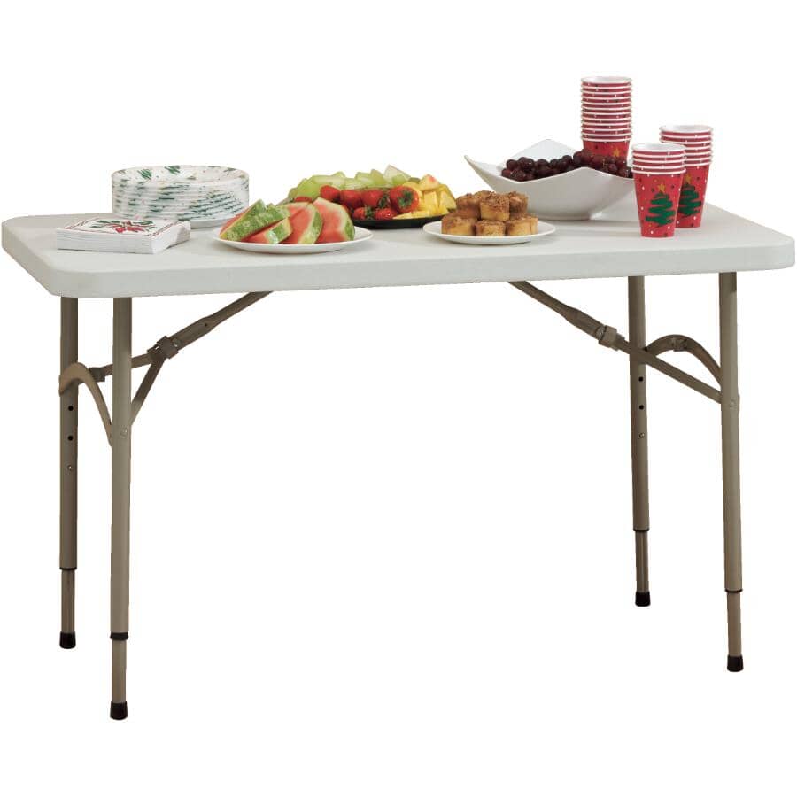 ENDURO 48" x 24" Plastic Rectangular Folding Table | Home Hardware