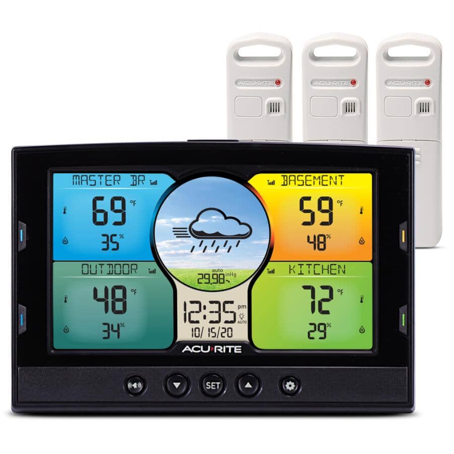 ACU-RITE Indoor/Outdoor Wireless Digital Thermometer, with Humidity ...