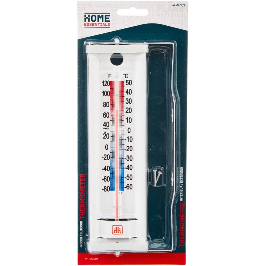 HOME ESSENTIALS 9" Aluminum Window Thermometer | Home Hardware