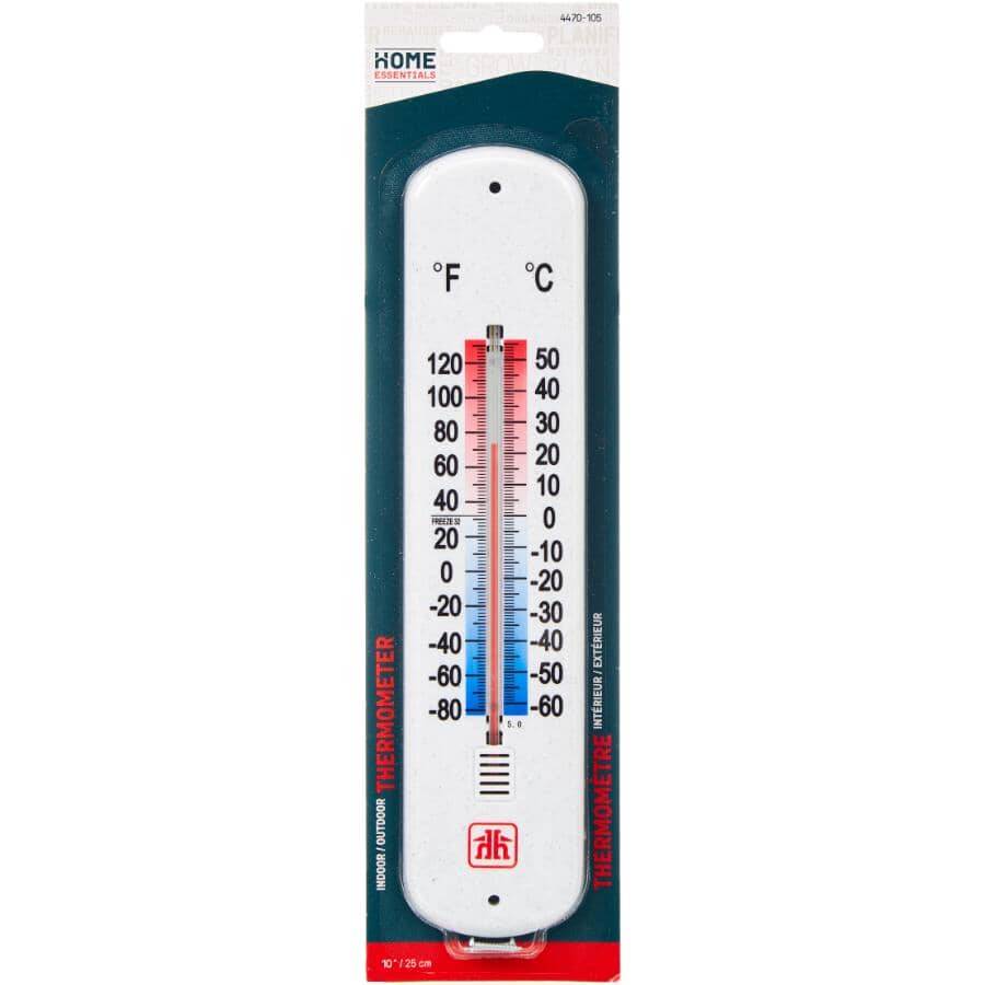 HOME ESSENTIALS 10" Plastic Wall Thermometer | Home Hardware