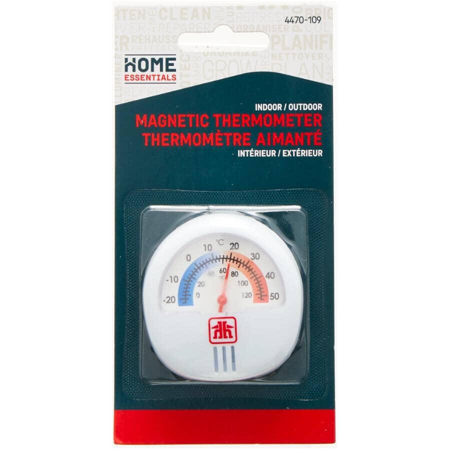 HOME ESSENTIALS Indoor Small Magnet Dial Thermometer | Home Hardware