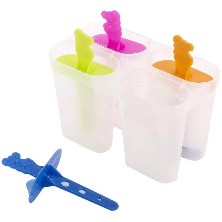 LUCIANO Plastic Popsicle Maker - Set of 4 | Home Hardware