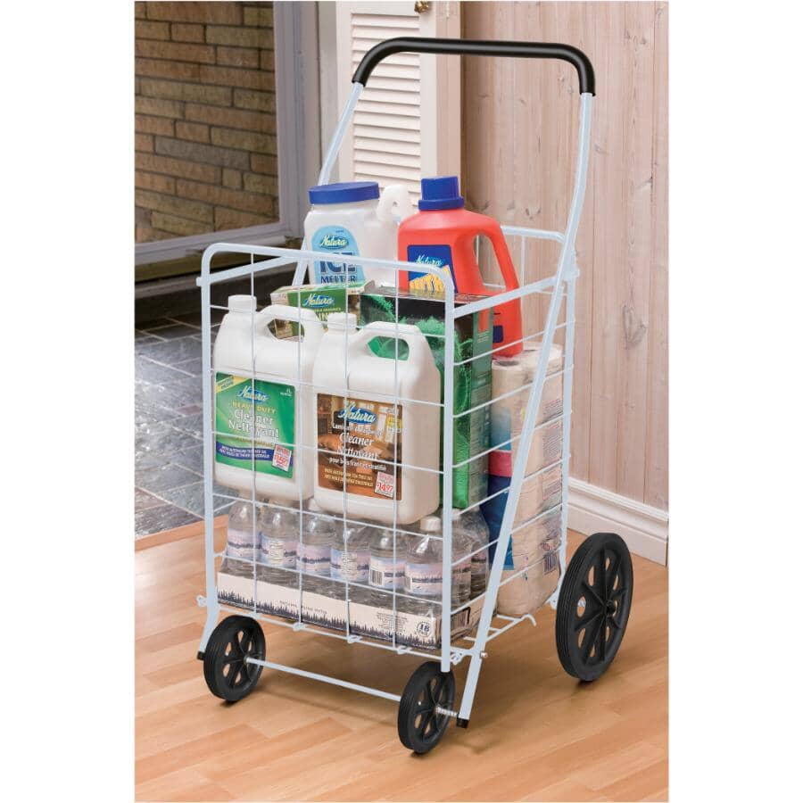 HOME ESSENTIALS Large 4-Wheel Foldable Shopping Cart | Home Hardware