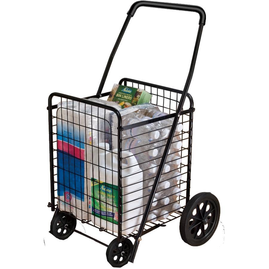 HOME ESSENTIALS Medium 4-Wheel Foldable Shopping Cart | Home Hardware
