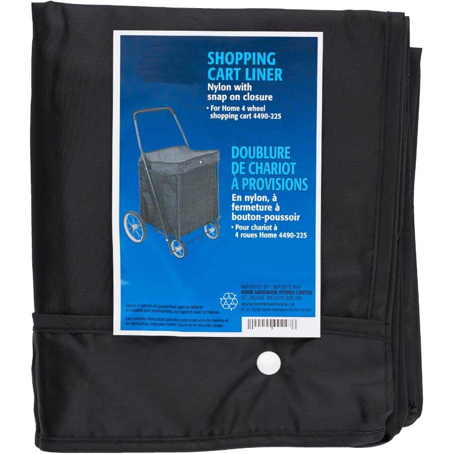 HOME ESSENTIALS Shopping Cart Liner for HH#4490-230 - Black | Home Hardware