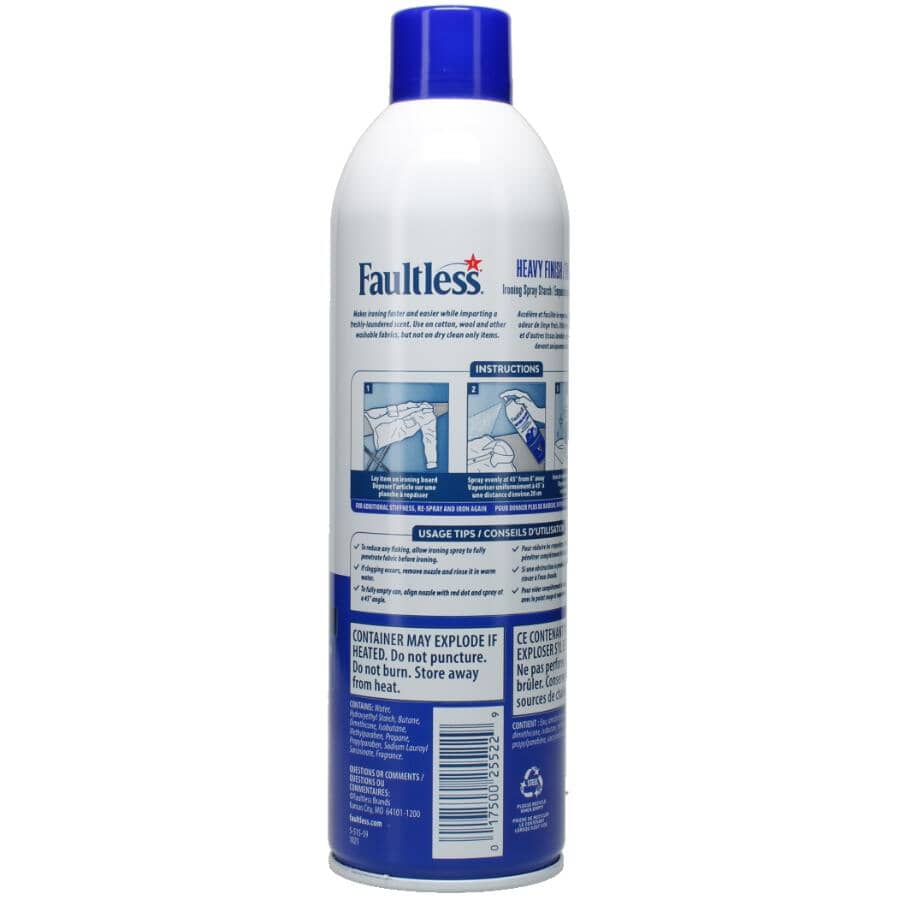 FAULTLESS Heavy Finish Ironing Spray Starch | Home Hardware