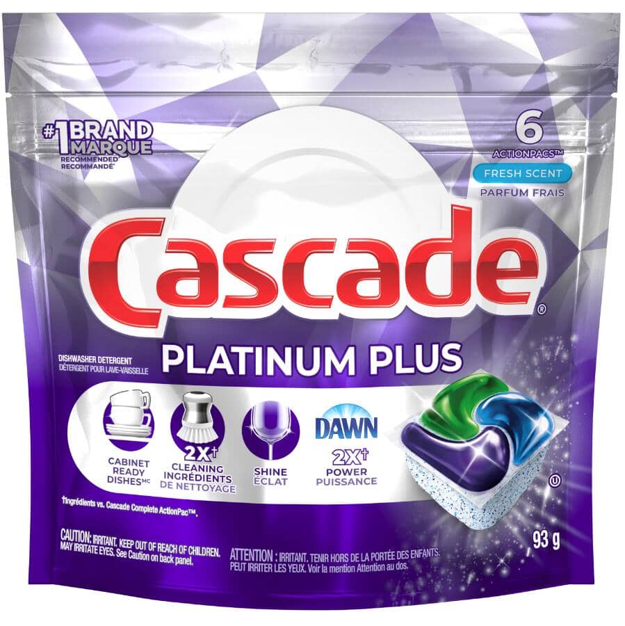 CASCADE Platinum Plus Action Pacs Dishwasher Detergent | Home Hardware