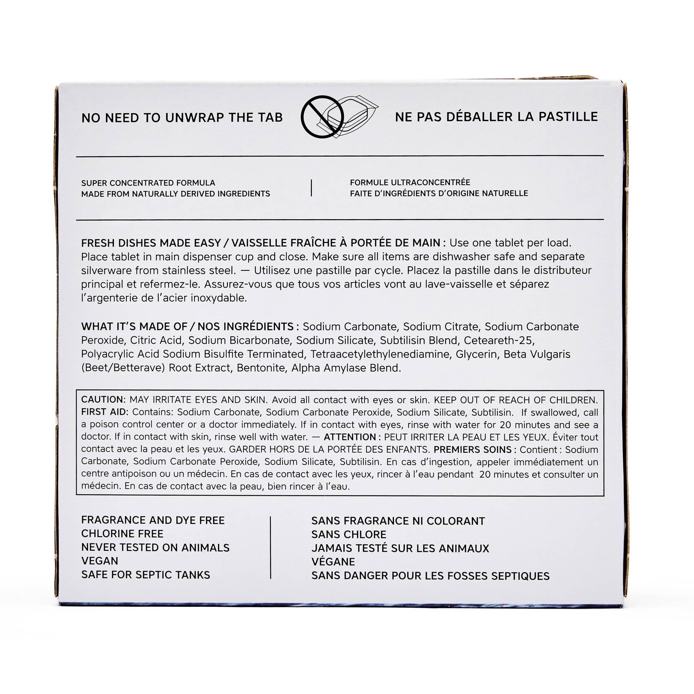 THE UNSCENTED COMPANY Dishwasher Detergent Tabs | Home Hardware