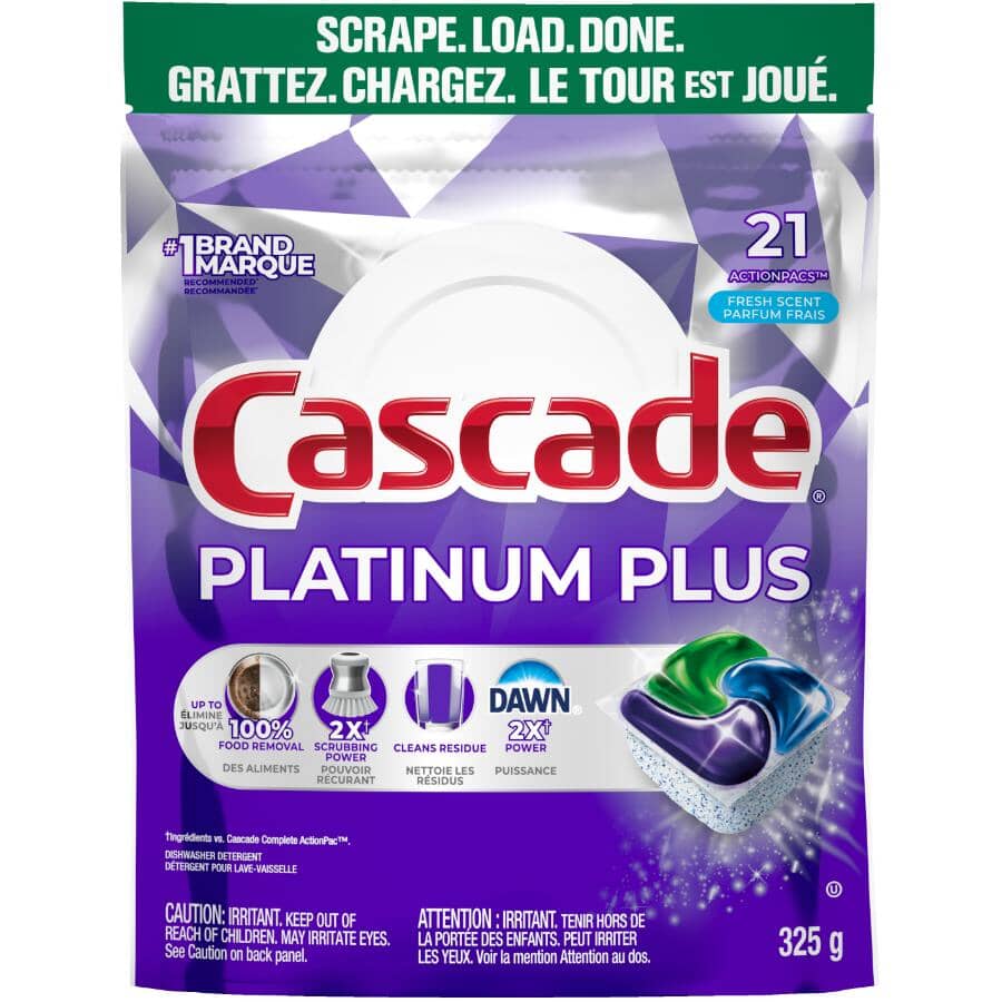 CASCADE Platinum Plus Action Pacs Dishwasher Detergent | Home Hardware