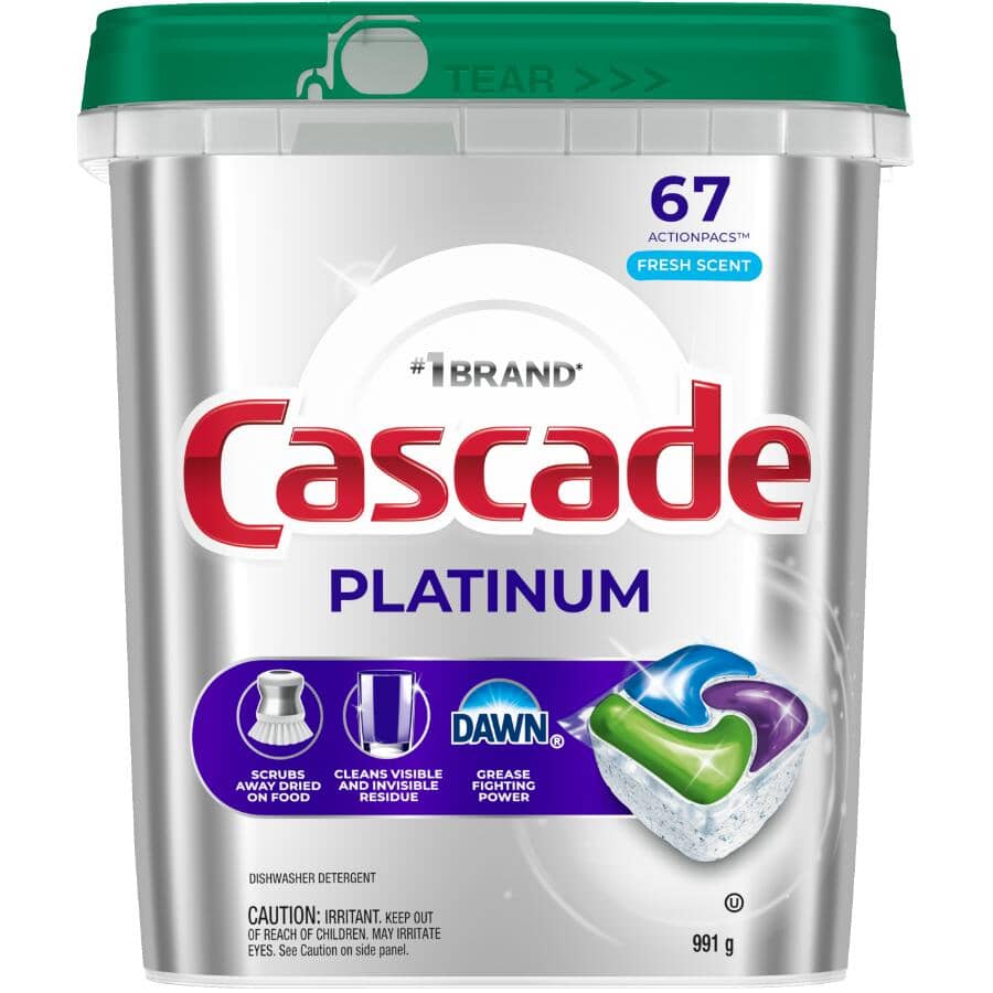 CASCADE Platinum Action Pacs Dishwasher Detergent | Home Hardware