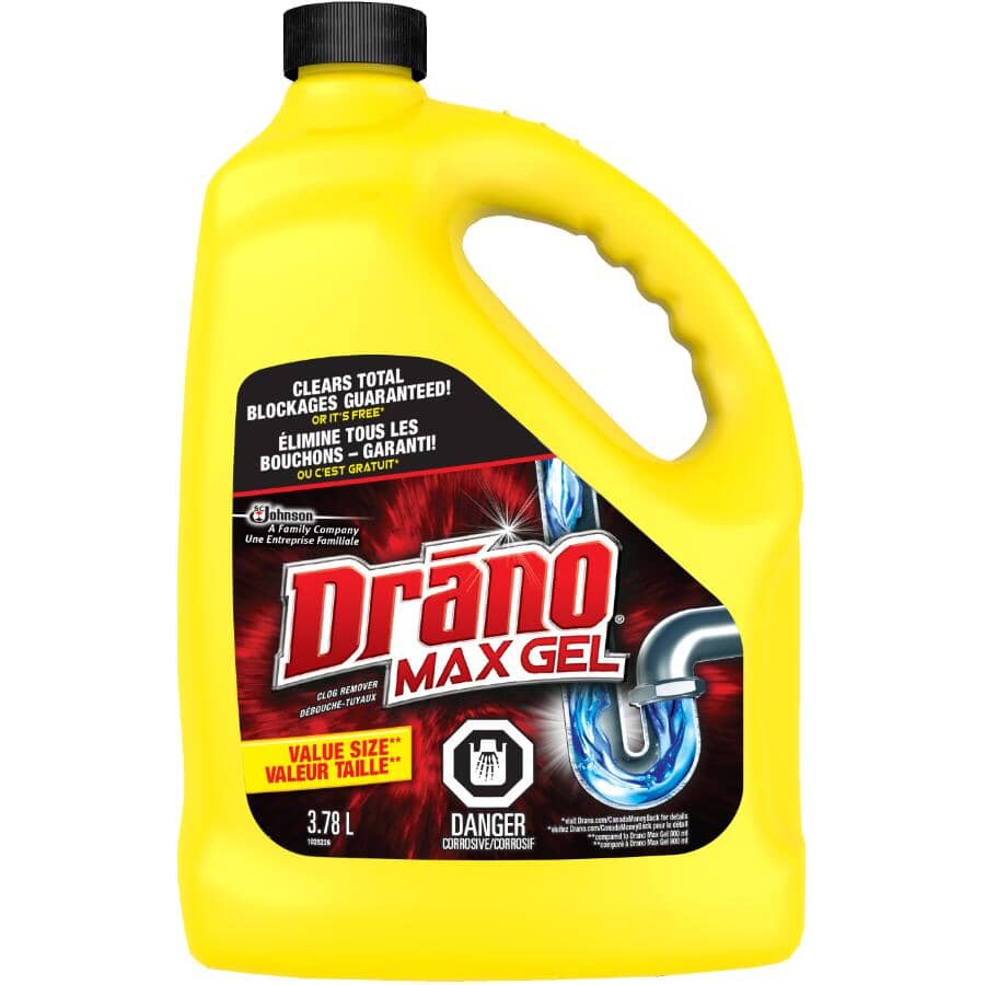 DRANO Max Gel Drain Clog Remover - 3.8 L | Home Hardware