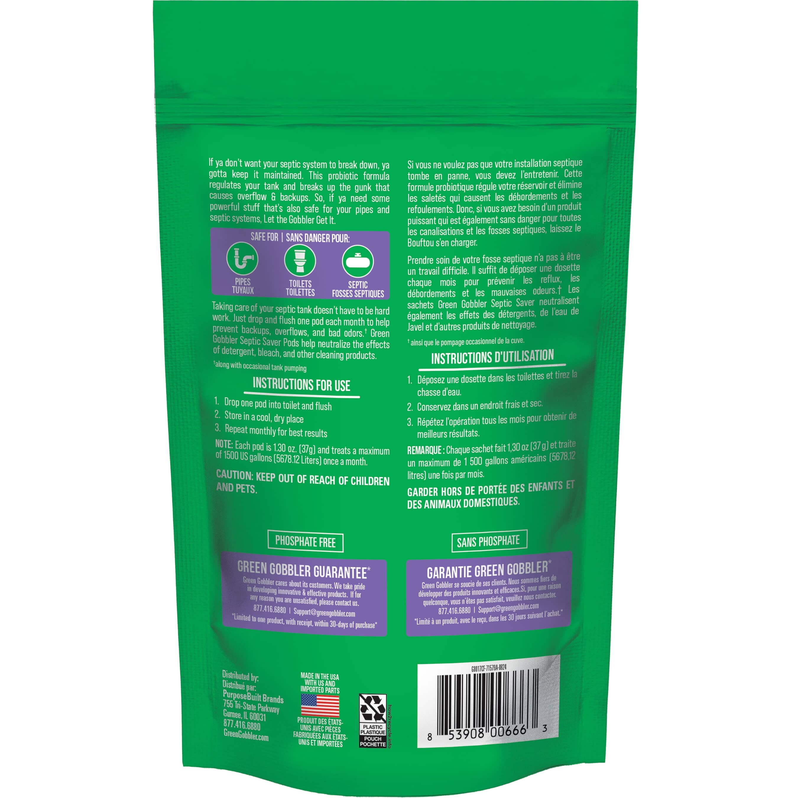 GREEN GOBBLER Septic Saver Pods | Home Hardware