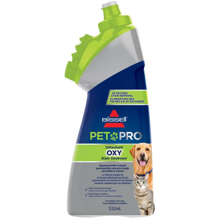 BISSELL Pet Pro Oxy Stain Destroyer with a Built-in Rinseable Brush ...