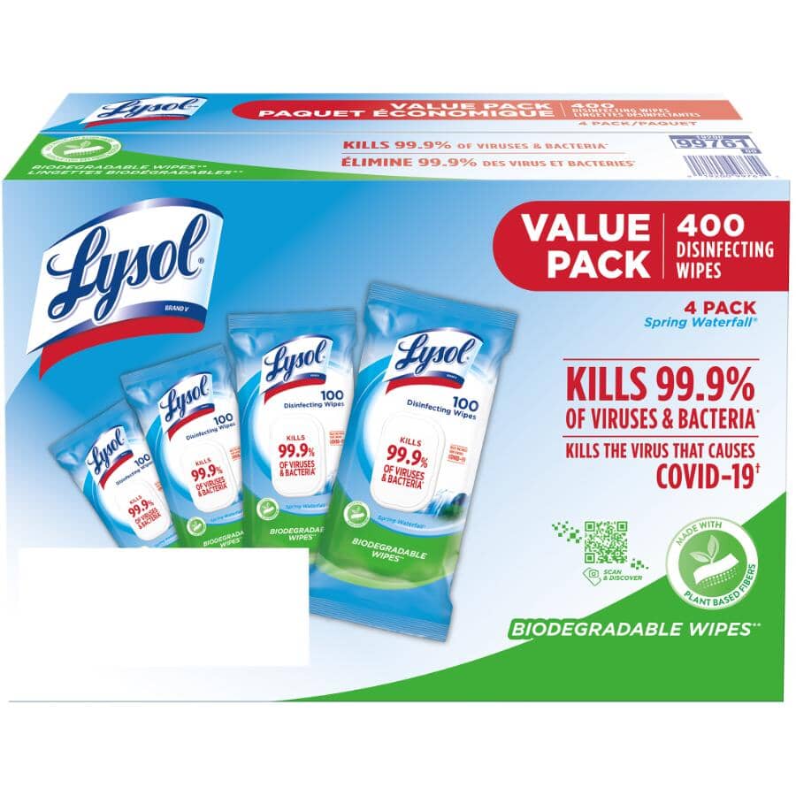 LYSOL Biodegradable Disinfecting Wipes Flatpacks | Home Hardware