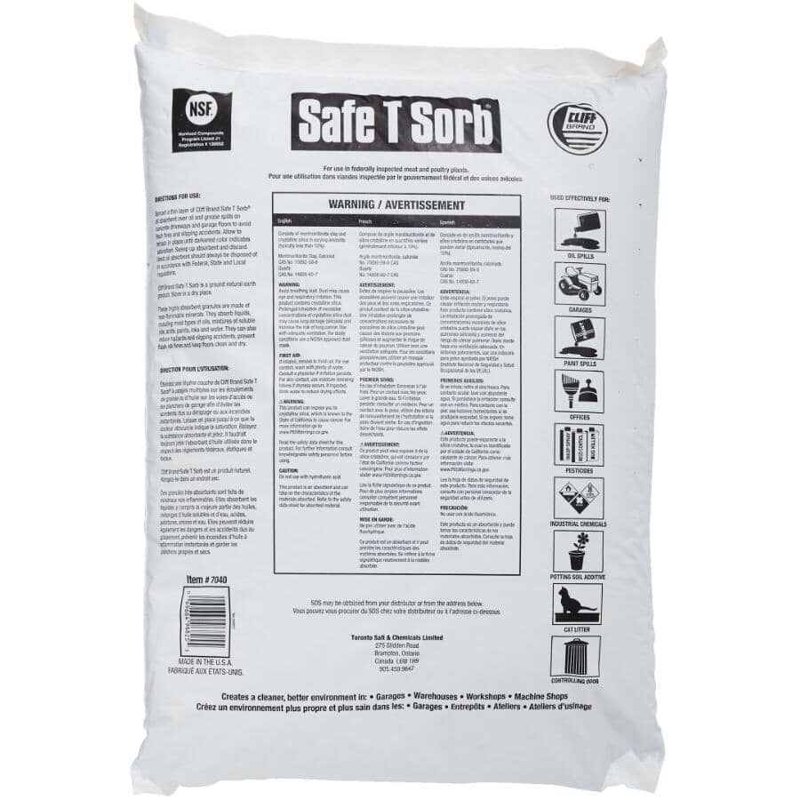CLIFF Safe T Sorb Premium Oil & Grease Absorbent | Home Hardware