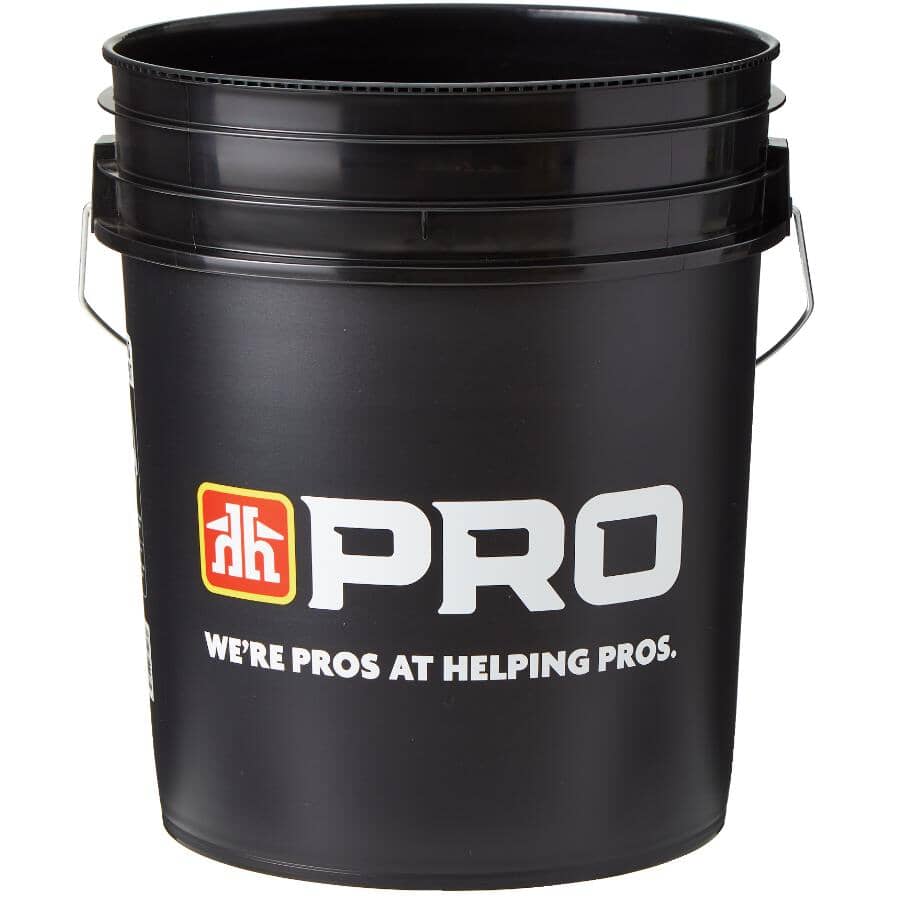 PRO 19 L Plastic Utility Pail - Black | Home Hardware