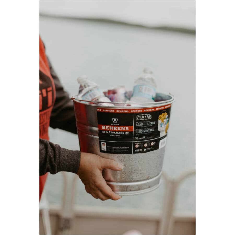 BEHRENS Galvanized Utility Pail - 11 L | Home Hardware
