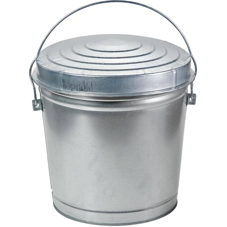 BEHRENS Galvanized Utility Pail with Locking Lid | Home Hardware