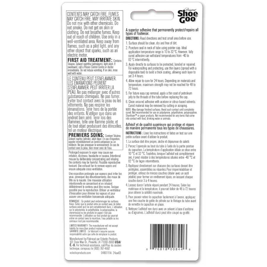 SHOE GOO Shoe Repair & Protective Coating Adhesive | Home Hardware