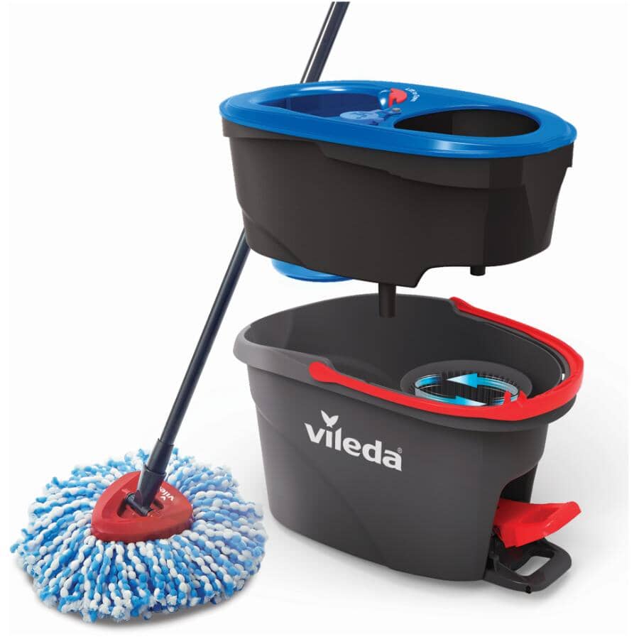 VILEDA EasyWring Rinse Clean Spin Mop & Bucket System | Home Hardware