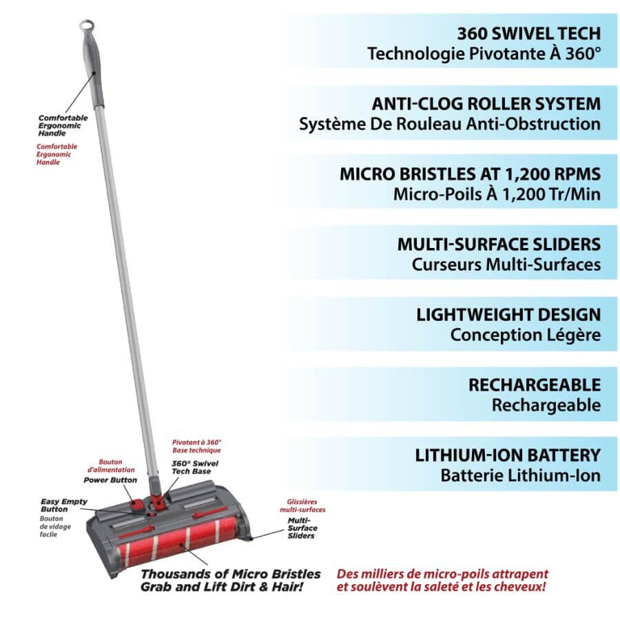 VOOM Cordless Power Rechargeable Sweeper | Home Hardware