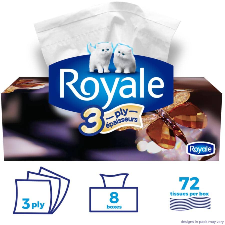 ROYALE 3 Ply Signature Facial Tissue | Home Hardware