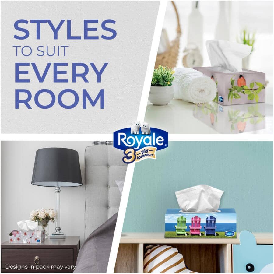 ROYALE 3 Ply Signature Facial Tissue | Home Hardware