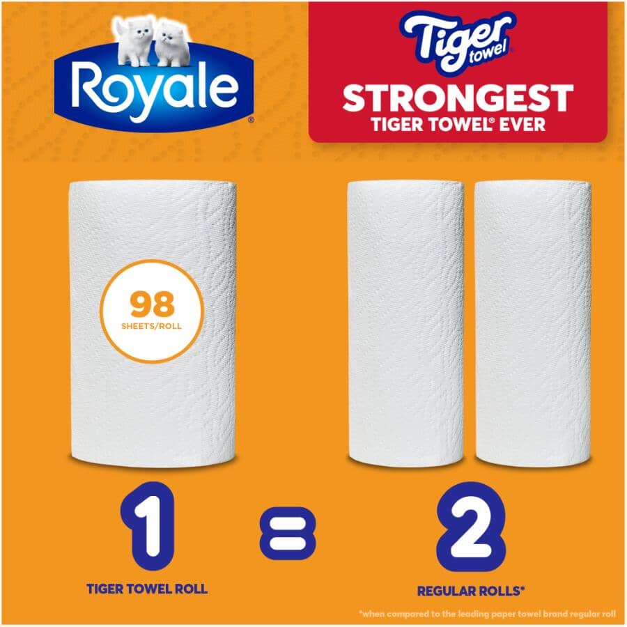 ROYALE 2 Ply Tiger Paper Towels | Home Hardware