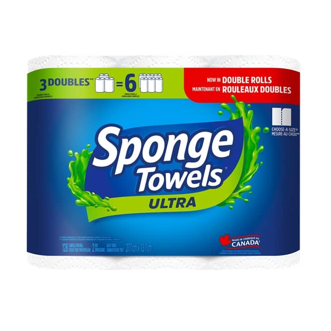 SPONGE TOWELS Ultra 2 Ply Paper Towels | Home Hardware