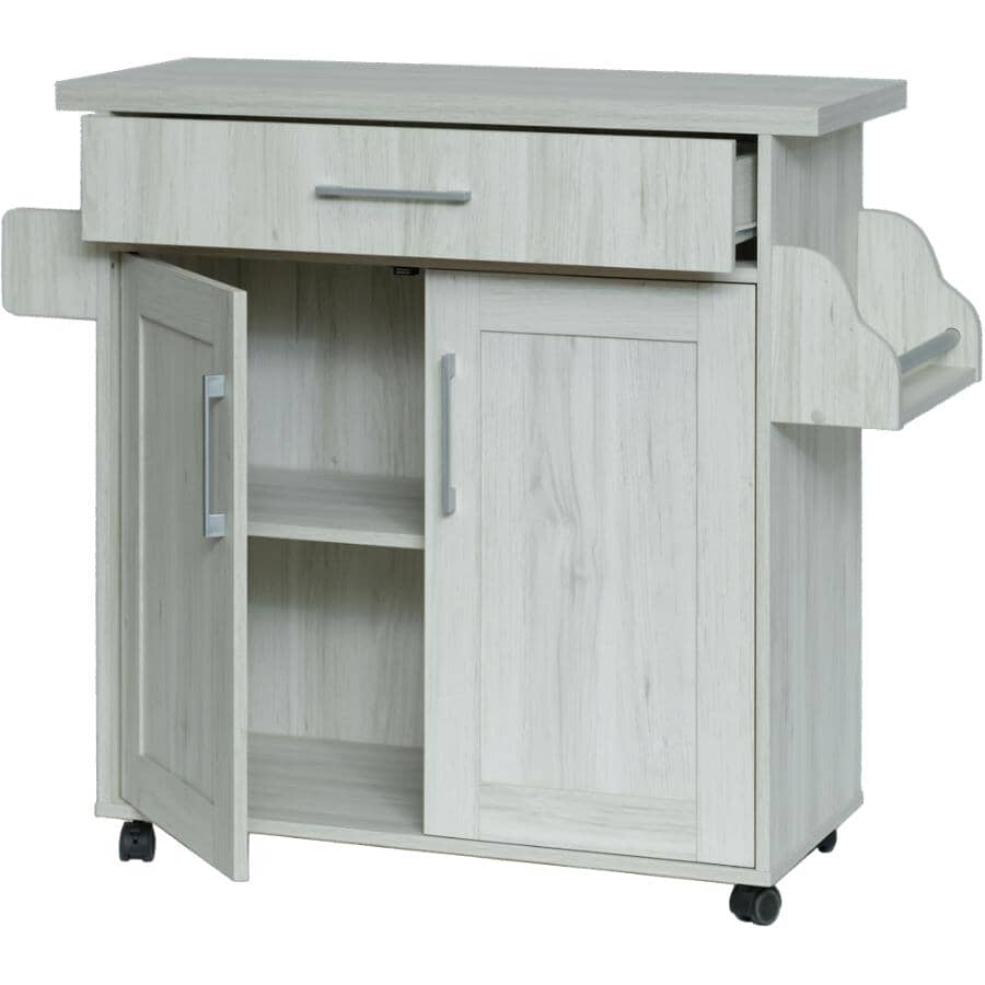 DURA Microwave Cart, Light Oak, 45" | Home Hardware