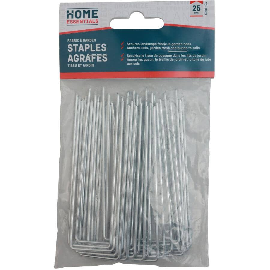 HOME ESSENTIALS 25 Pack Landscape Fabric Staples | Home Hardware