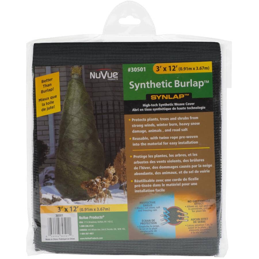 NUVUE 36" x 12' Synthetic Burlap | Home Hardware