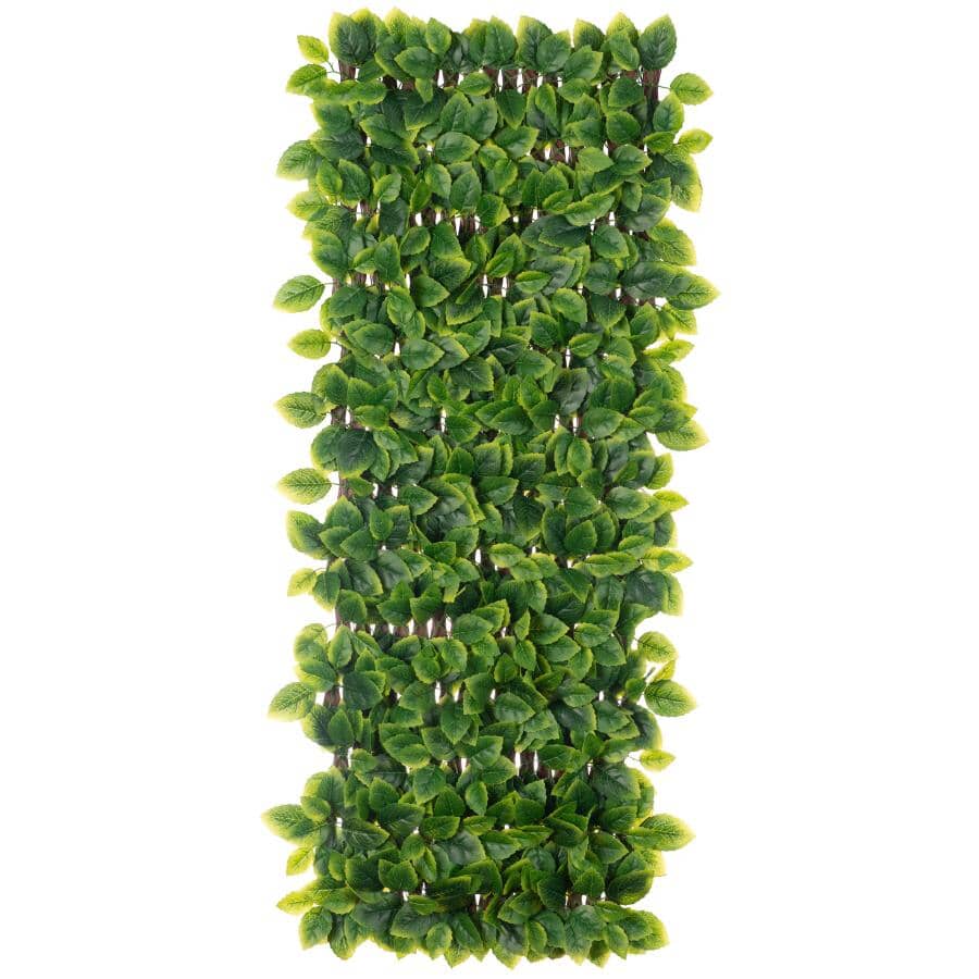 NATURAE DECOR Expandable PVC Trellis with Wild Mint Leaf | Home Hardware