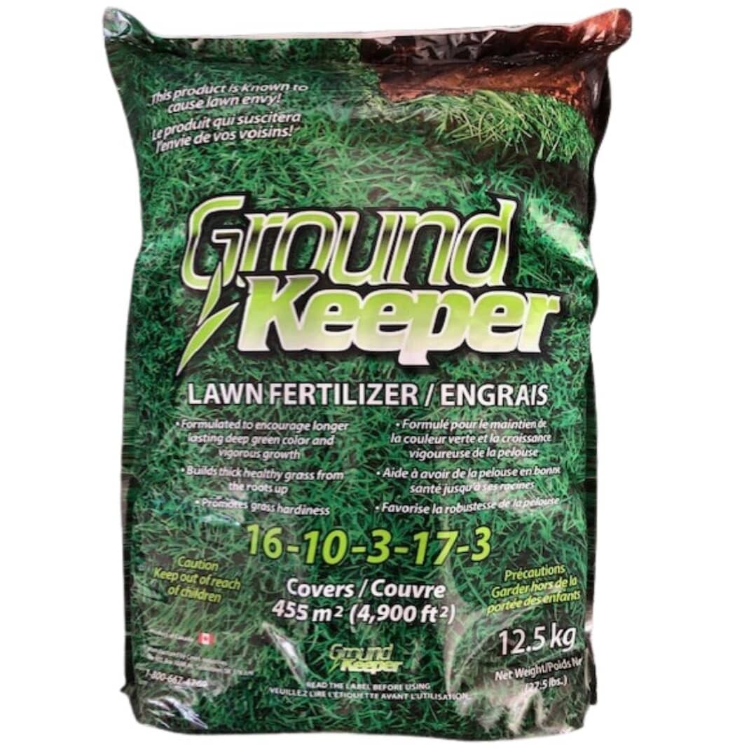 GROUND KEEPER Premium Quality Lawn Fertilizer (16-10-3-17-3) - 12.5 kg ...