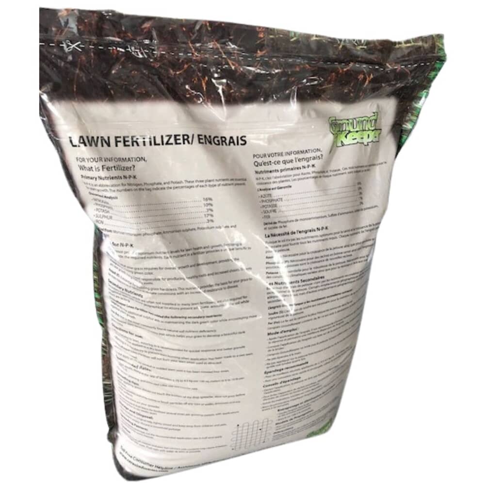 GROUND KEEPER Premium Quality Lawn Fertilizer (16-10-3-17-3) - 12.5 kg ...