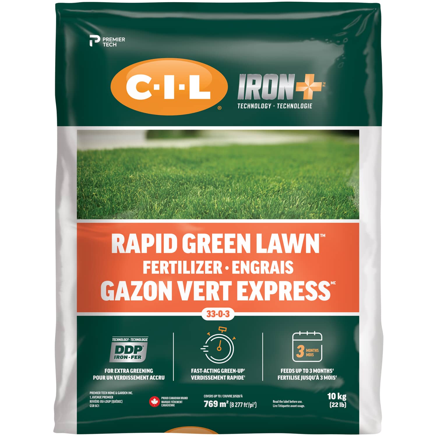 C-I-L 33-0-3 Iron+ Lawn Fertilizer | Home Hardware