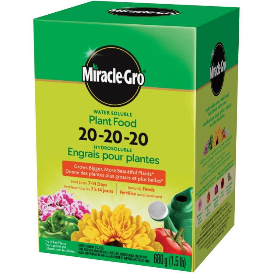 Miracle Gro Engrais 20 20 20 Pour Plantes 680 G Home Hardware