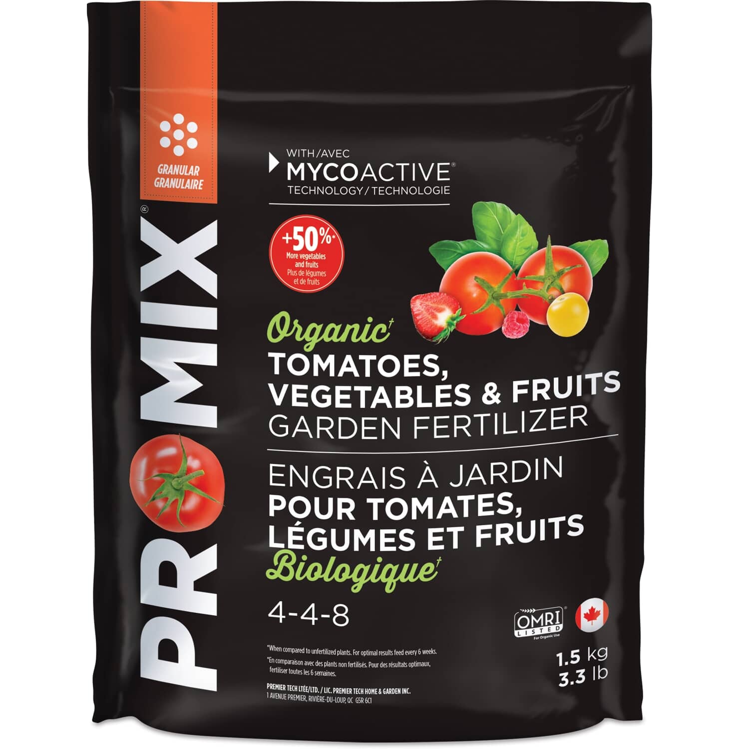 PRO-MIX 1.5kg 4-4-8 Fruit and Vegetable Plant Fertilizer | Home Hardware