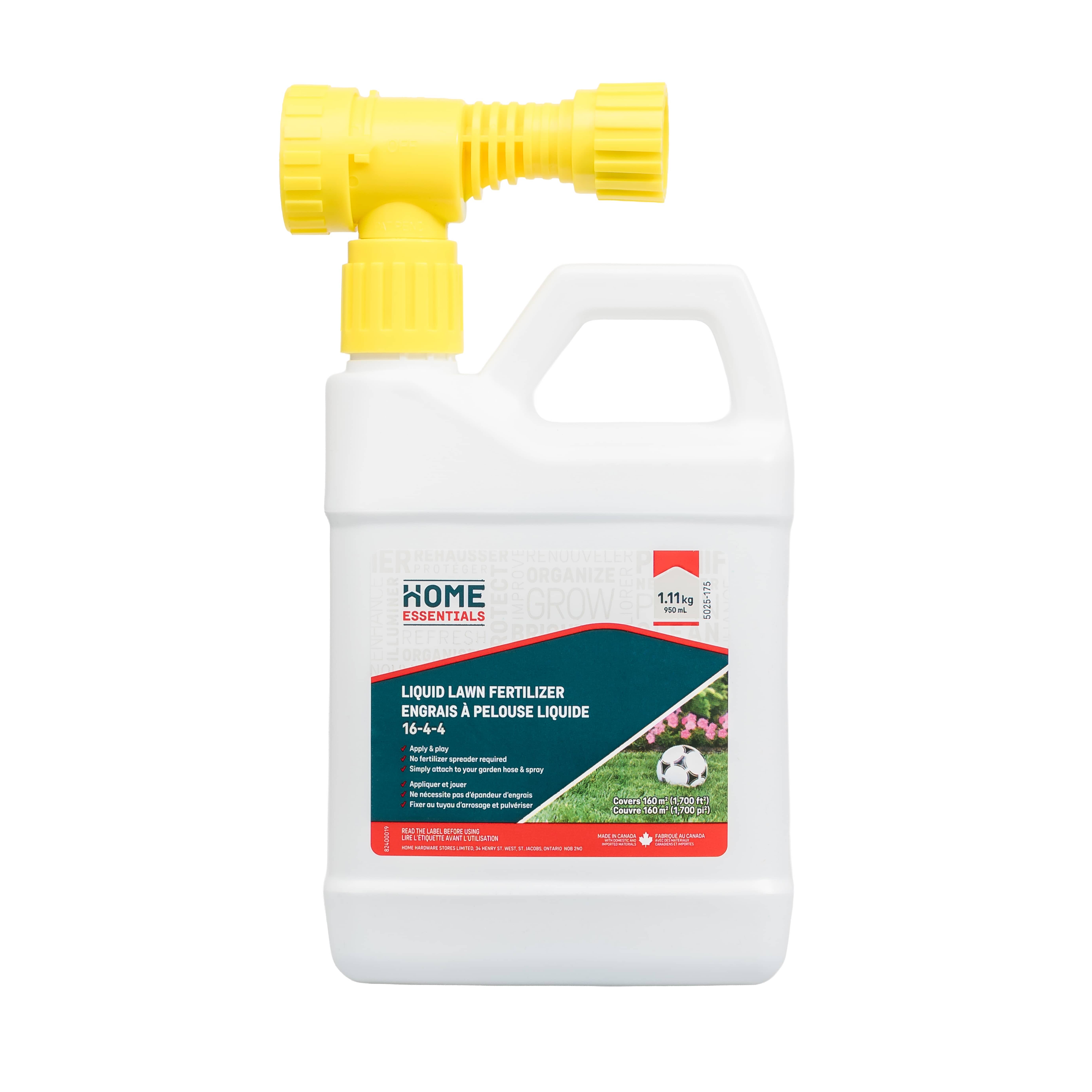 HOME ESSENTIALS 16-4-4 Attached & Spray Liquid Lawn Fertilizer | Home ...