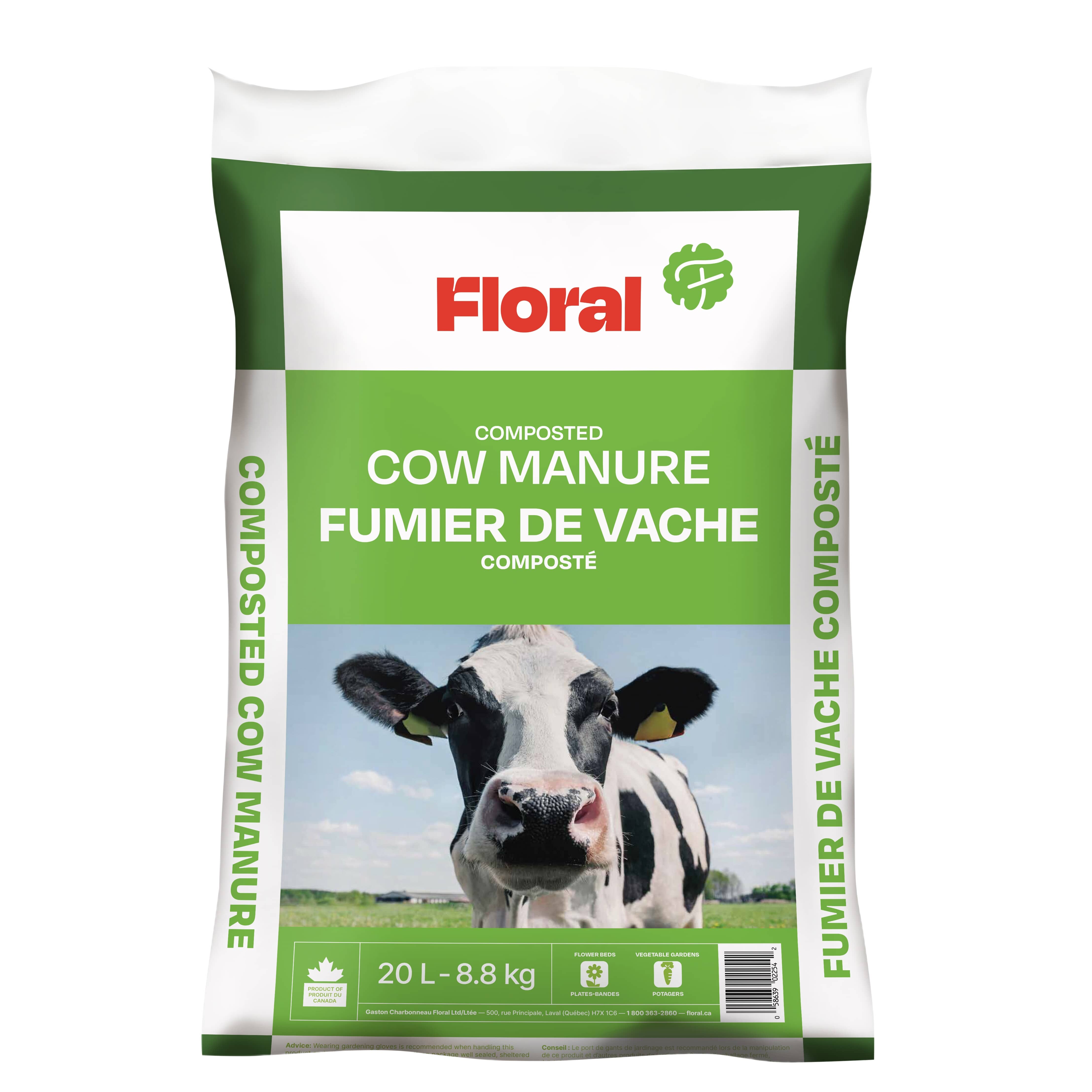 FLORAL Composted Cow Manure - 8.8 kg | Home Hardware