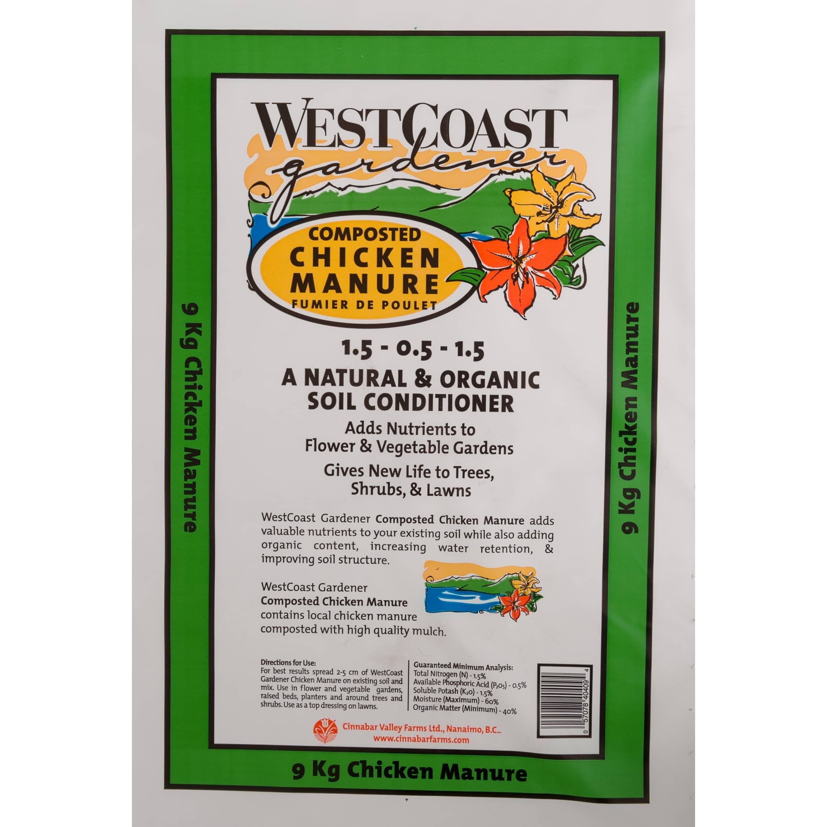 WESTCOAST GARDENER Organic Composted Chicken Manure | Home Hardware