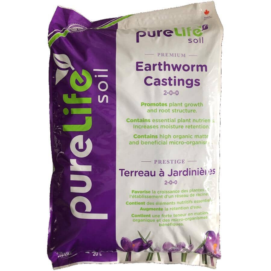 PURE LIFE SOIL Organic Worm Castings | Home Hardware