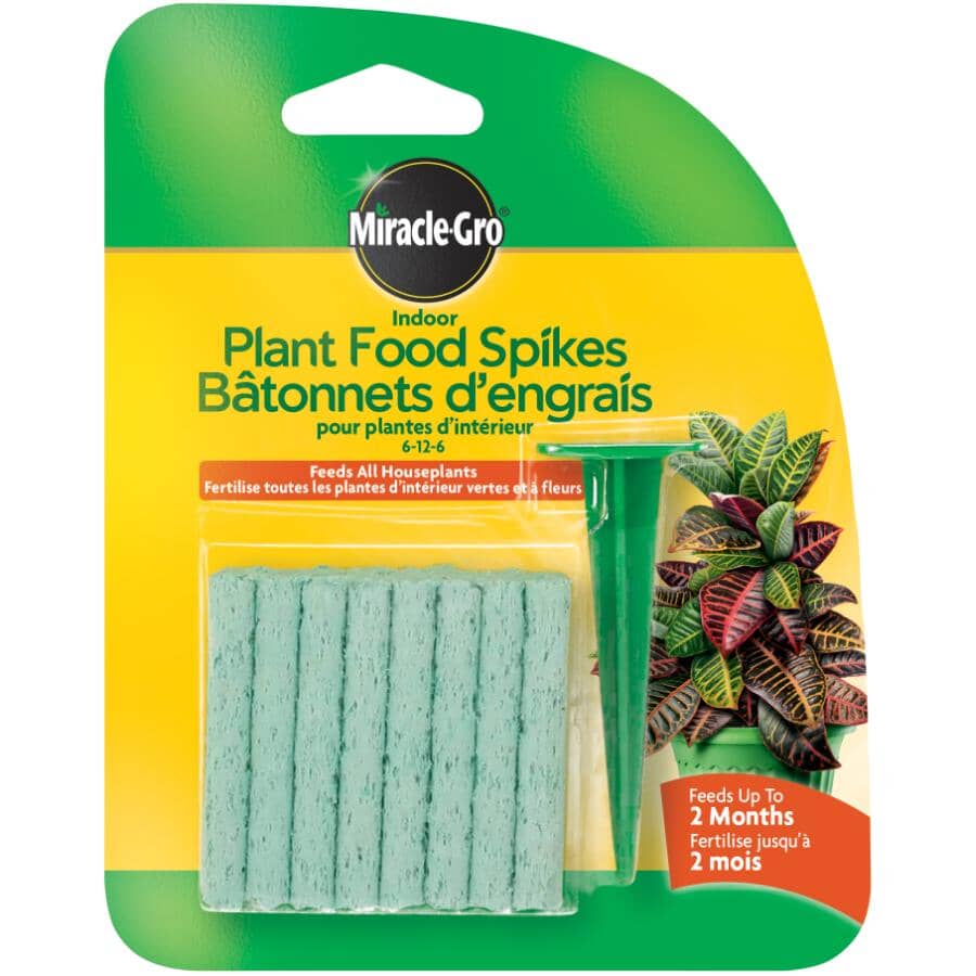 MIRACLE-GRO Houseplant Plant Food Spikes with Aerator for Easy ...