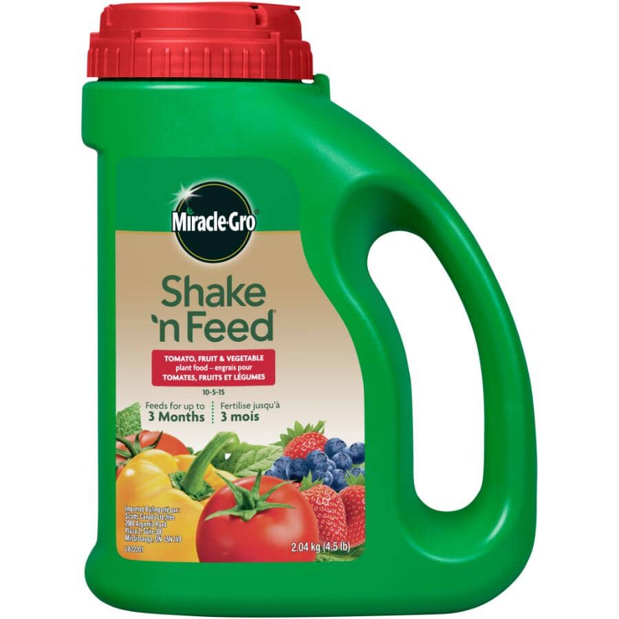 MIRACLE-GRO Shake 'n Feed Tomato, Fruit & Vegatable Plant Food | Home ...