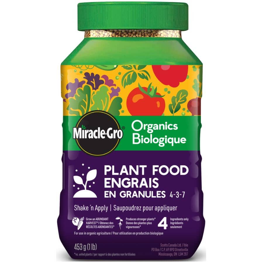 MIRACLE-GRO Organics Plant Food Granules for Vegetables & Herbs ...