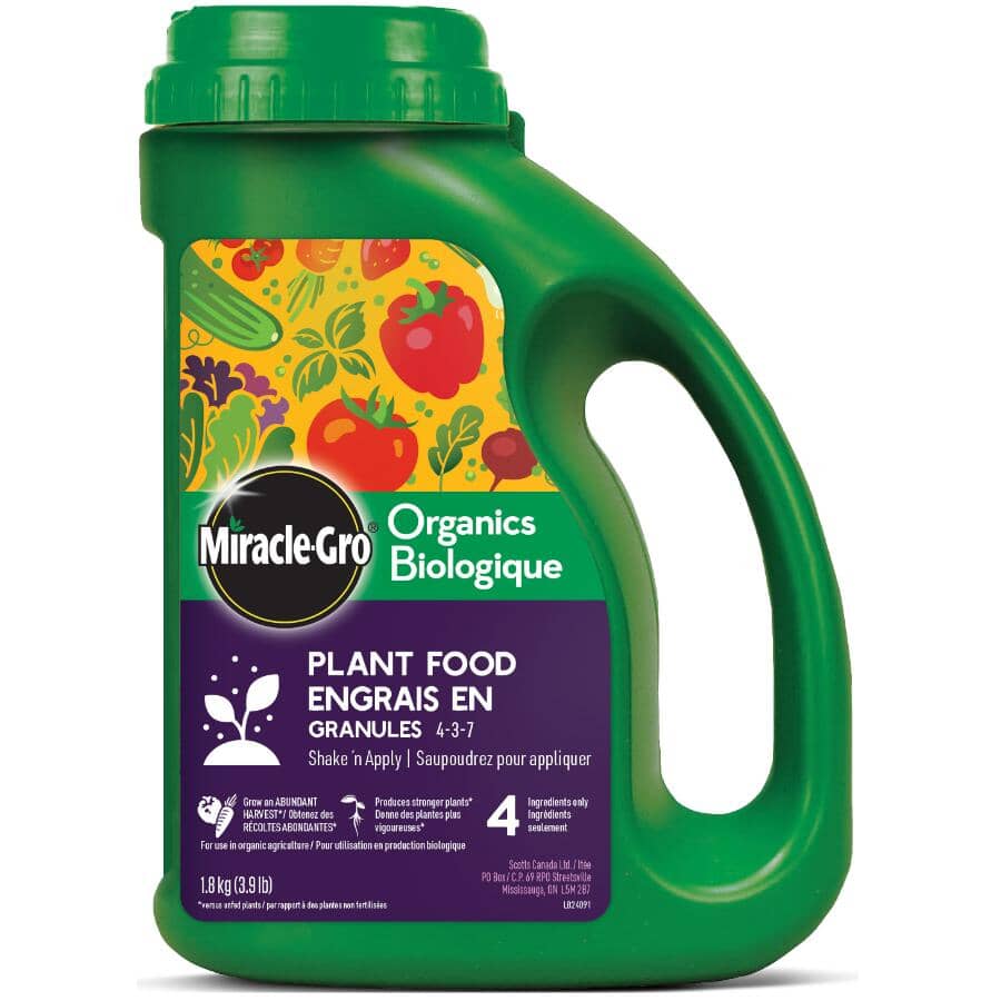 MIRACLE-GRO Organics Plant Food Granules for Vegetables & Herbs ...