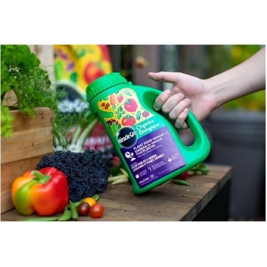 MIRACLE-GRO Organics Plant Food Granules for Vegetables & Herbs ...