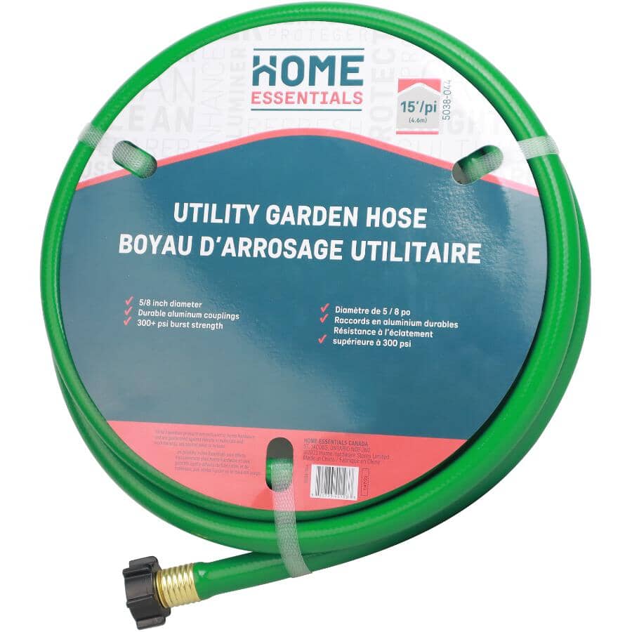 HOME ESSENTIALS 5/8" x 15' PVC Leader Hose | Home Hardware